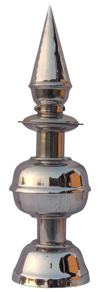 Steel Temple Kalash - 5*5*17 Inch (S103 C)